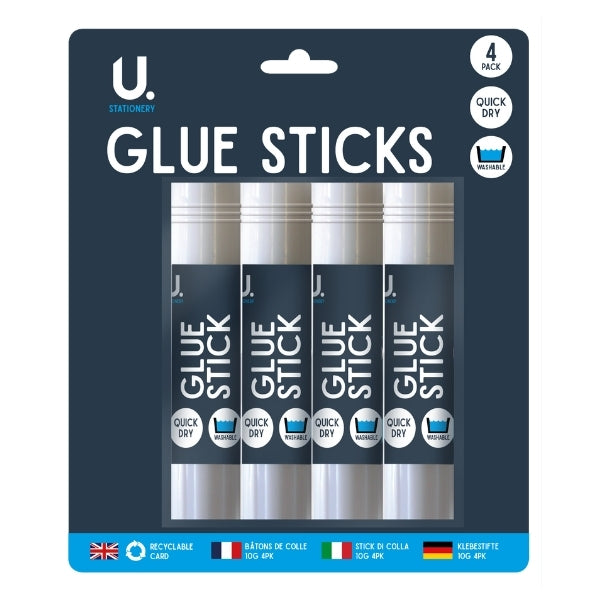 U. Glue stick 4 Pack – Misa Bargains Ltd